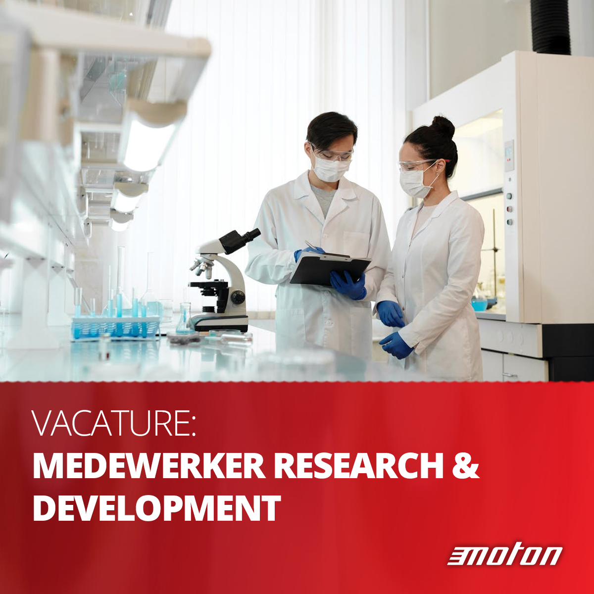 Vacature: Medewerker Research en Development (40 uur) | Moton ...